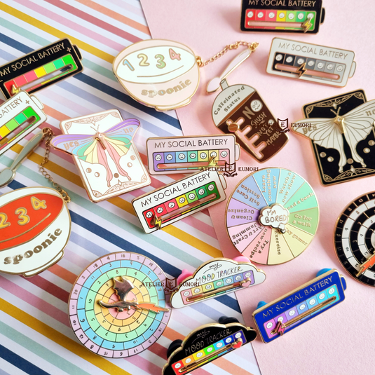 Atelier Eumori | Cute Interactive Enamel Pins and Accessories